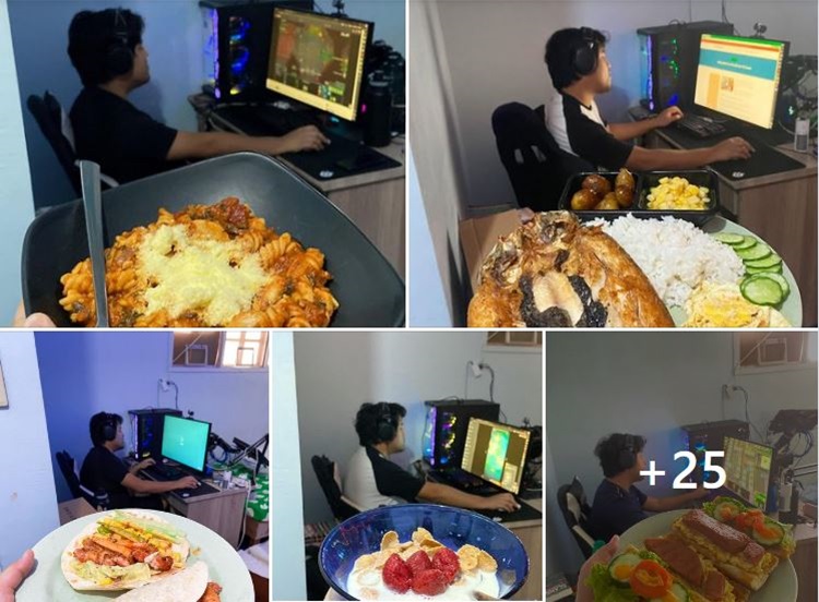 Loving Woman Flexes Meals She Cooked for Her Gamer Boyfriend