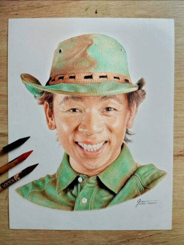 Kuya Kim Portrait Comes to Life Using Crayons