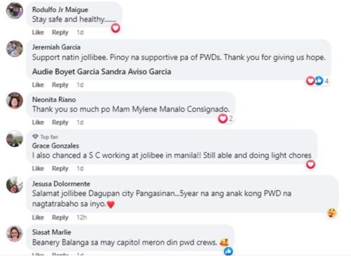 PWD Crew at Fast Food Restaurant Earns Customer's Admiration