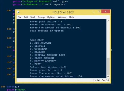 Simple Banking System with Free Source Code | PhilNews