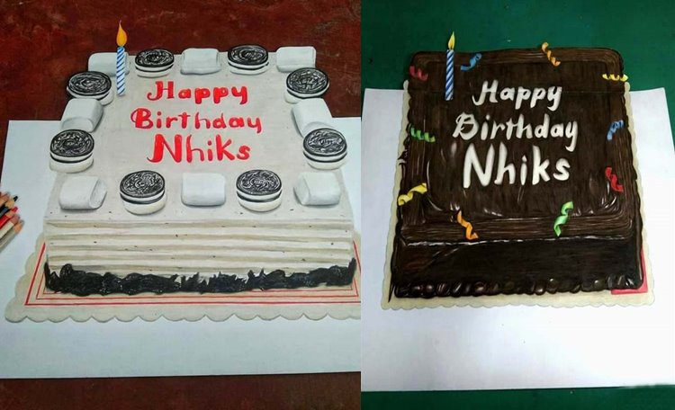 Pinoy Artist Draws Cake During Birthday “Wala talagang mahanda dahil ...