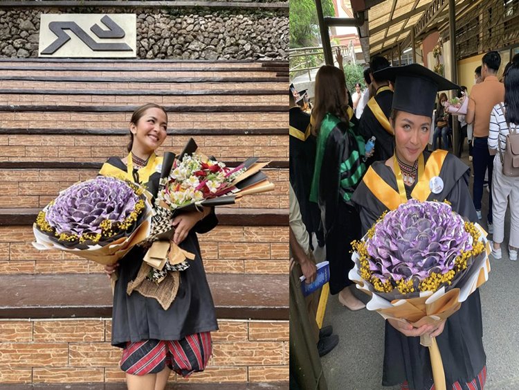 College Graduate in Baguio City Receives Money Bouquet as Graduation Gift