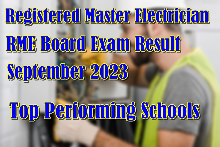 RME Board Exam Result September 2023 – Top Performing Schools| PhilNews