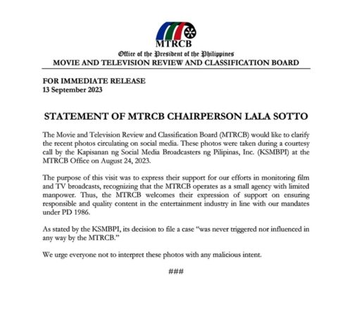 Lala Sotto Involved In Case vs Vice, Ion? MTRCB Chair Reacts | PhilNews