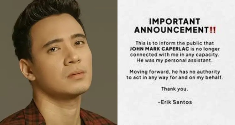 Erik Santos Fires His Personal Assistant Due To Money Issue? | PhilNews