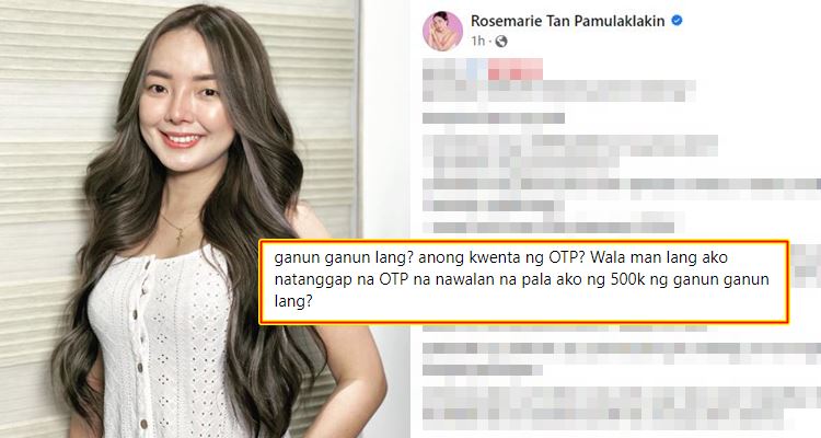 Rosmar Tan Loses Php 500k, Calls Out Bank | PhilNews