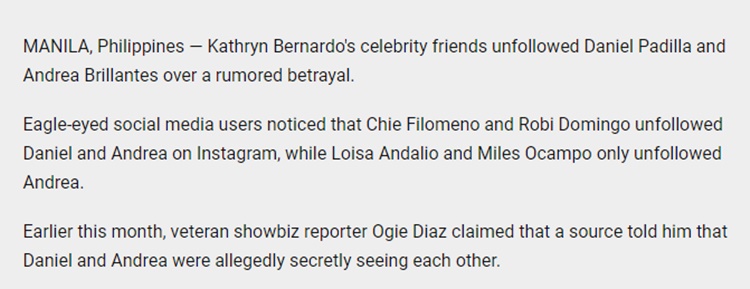 Robi Domingo Reacts To Article Claiming He Unfollowed Daniel, Andrea ...