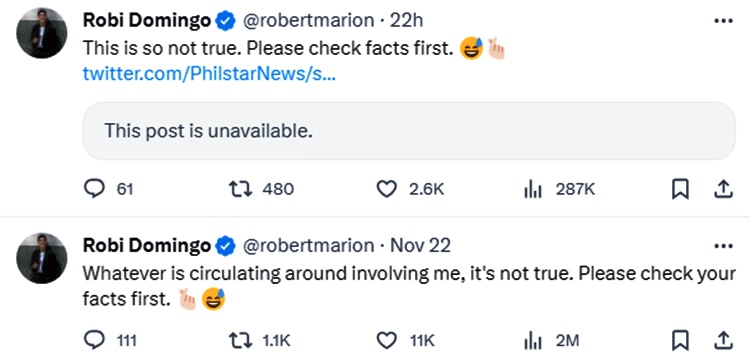 Robi Domingo Reacts To Article Claiming He Unfollowed Daniel, Andrea ...