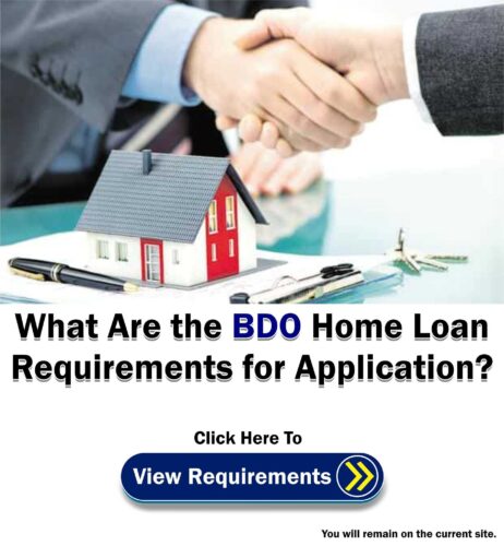 BDO Home Loan Qualifications for Application | PhilNews
