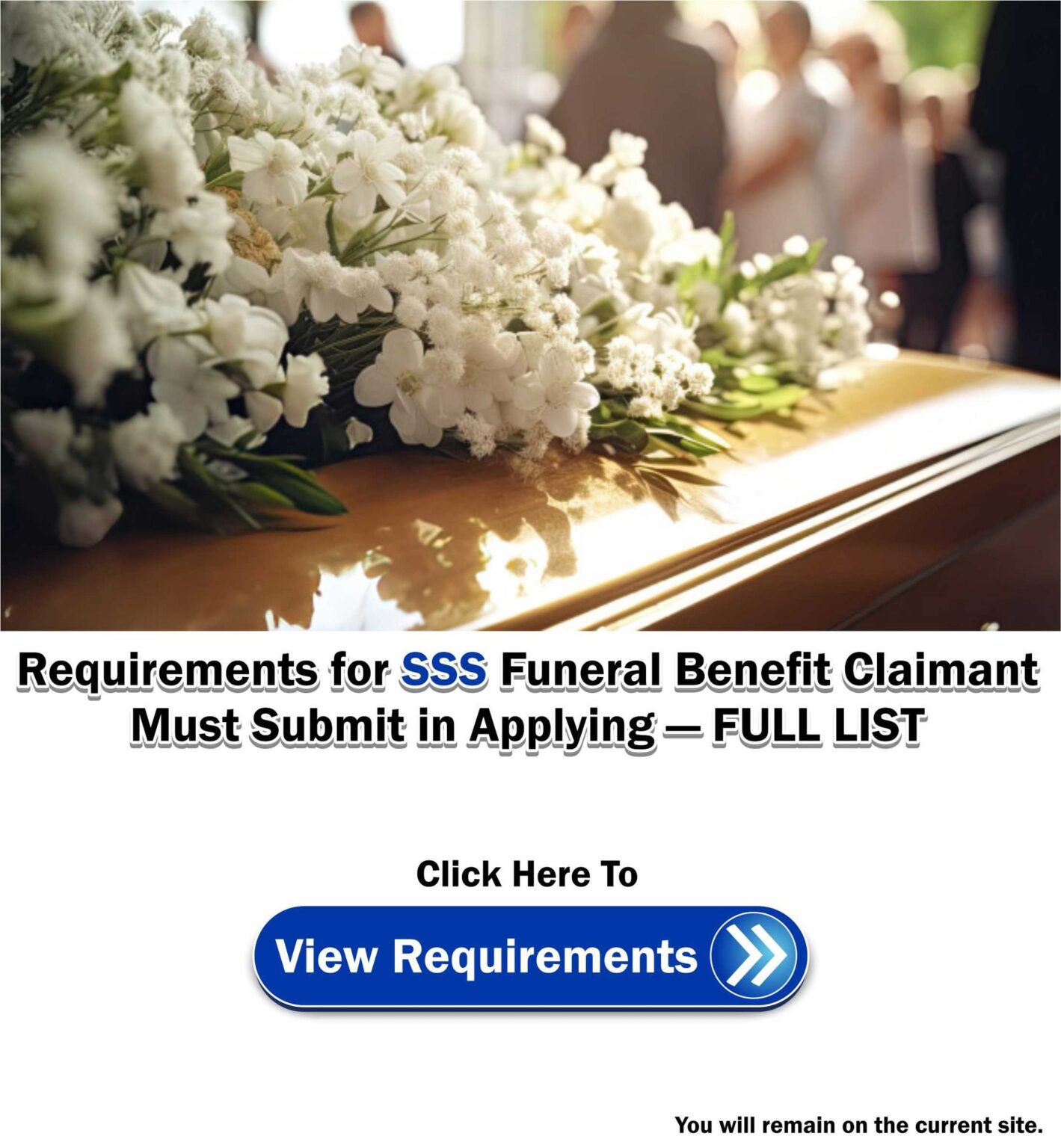 SSS Funeral Benefit Qualifications for Deceased Member & Claimant's ...