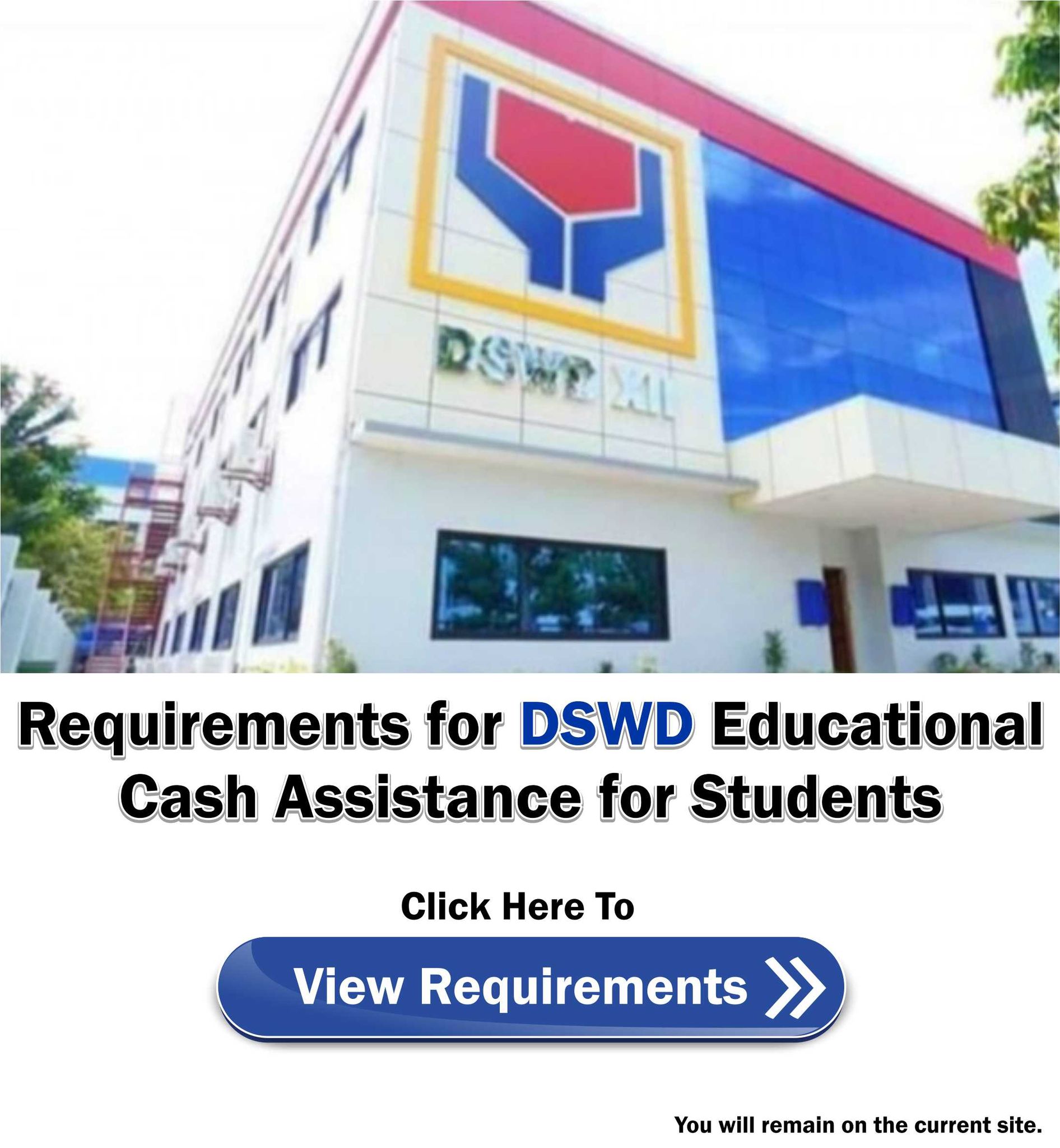 DSWD Educational Cash Aid Qualifications for Application | PhilNews