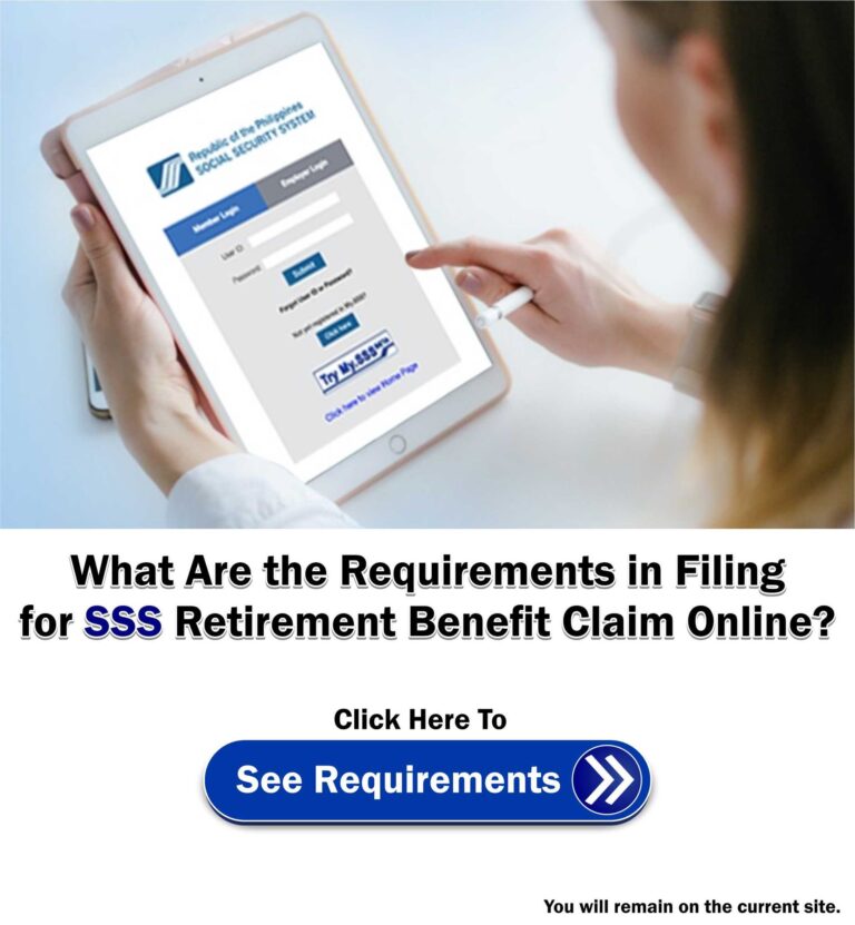 SSS Retirement Benefit Requirements You Must Submit To File Claim ...