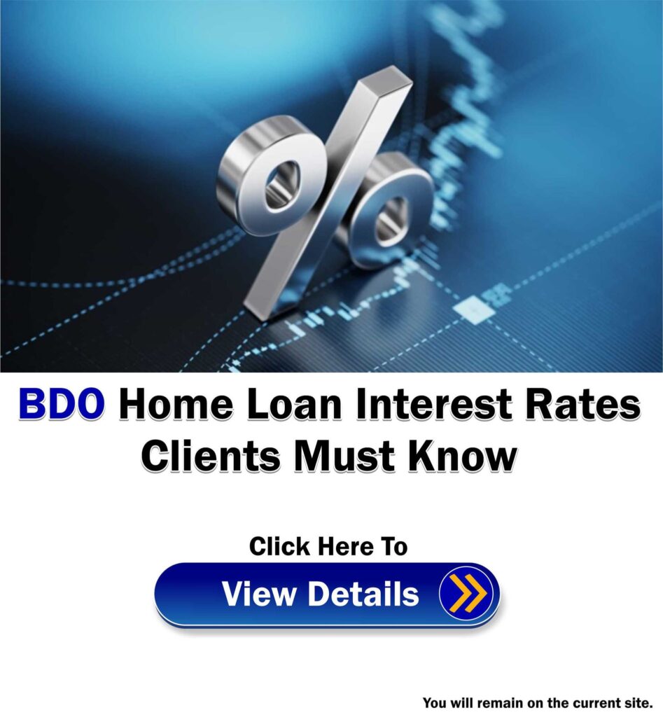 BDO Home Loan Qualifications for Application — A GUIDE | PhilNews