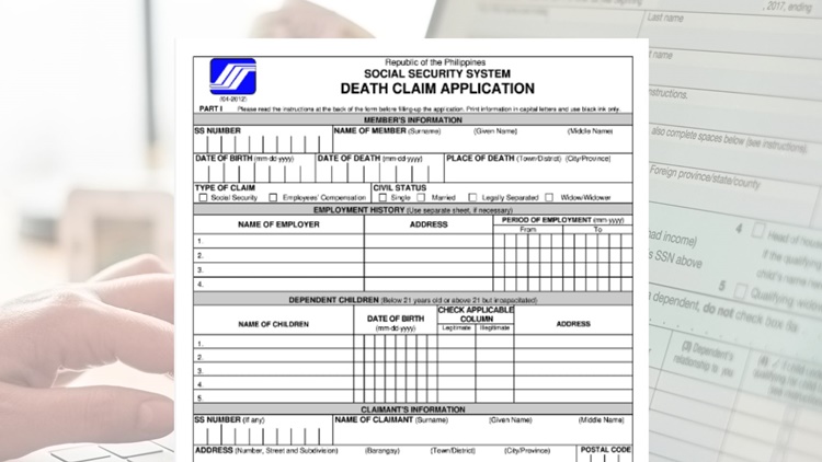 SSS Death Benefit Requirements Beneficiaries Must Submit To File Claim ...