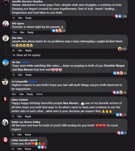 Dominic Roque Shares Post About Bea Alonzo "No hate please" | PhilNews