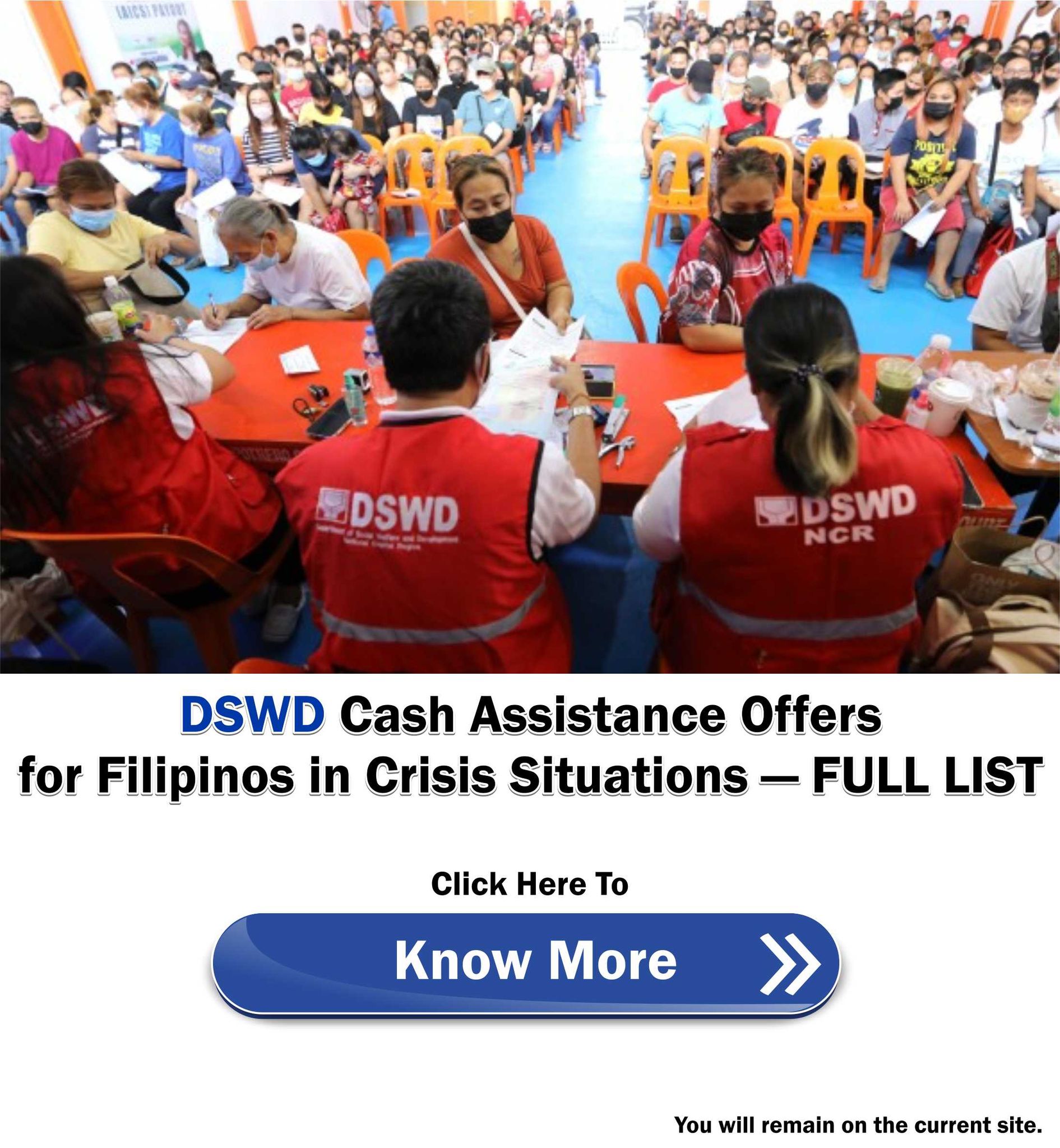 DSWD Transportation Cash Aid Requirements You Must Submit To Apply ...