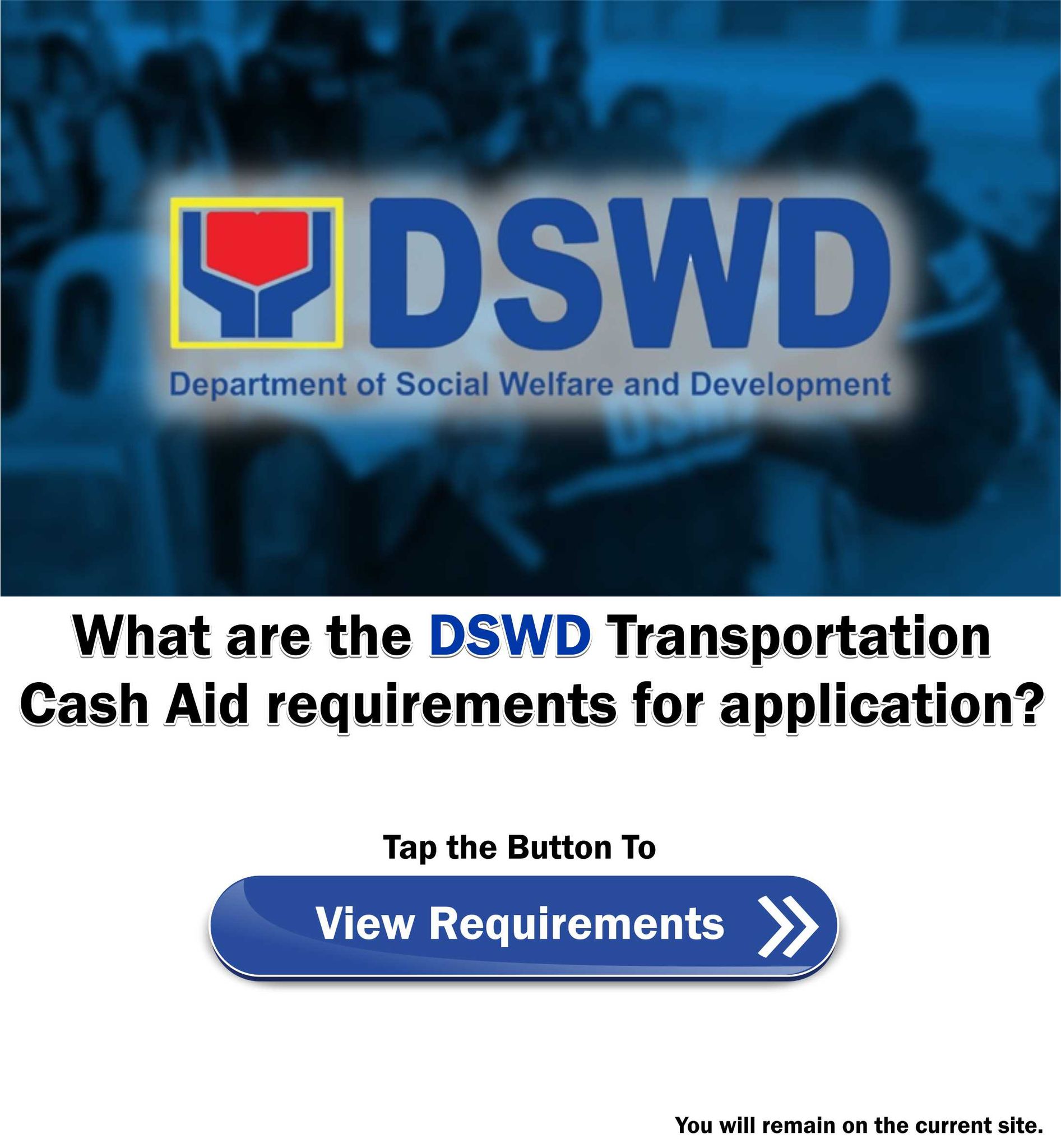 DSWD Transportation Cash Assistance Up for Filipinos in Dire Need ...