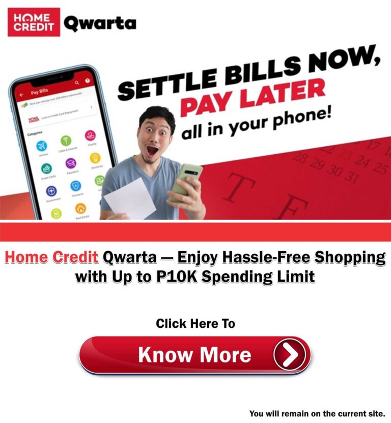 How To Apply for Home Credit Qwarta — A Guide for Aspiring Clients ...
