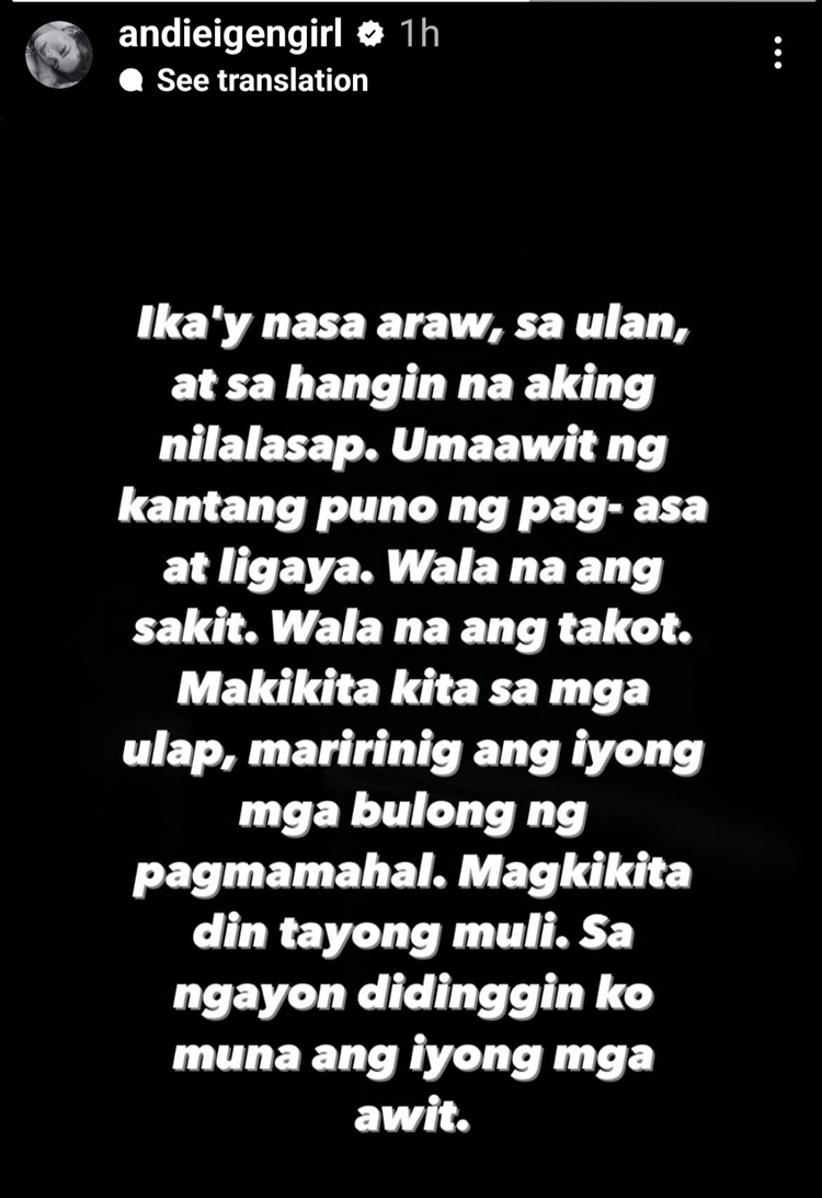 Andi Eigenmann Writes Poem For Mom Jaclyn Jose | PhilNews
