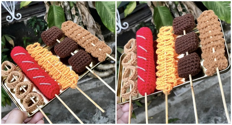 Lady Netizen Goes Viral for Making Crocheted Street Foods | PhilNews