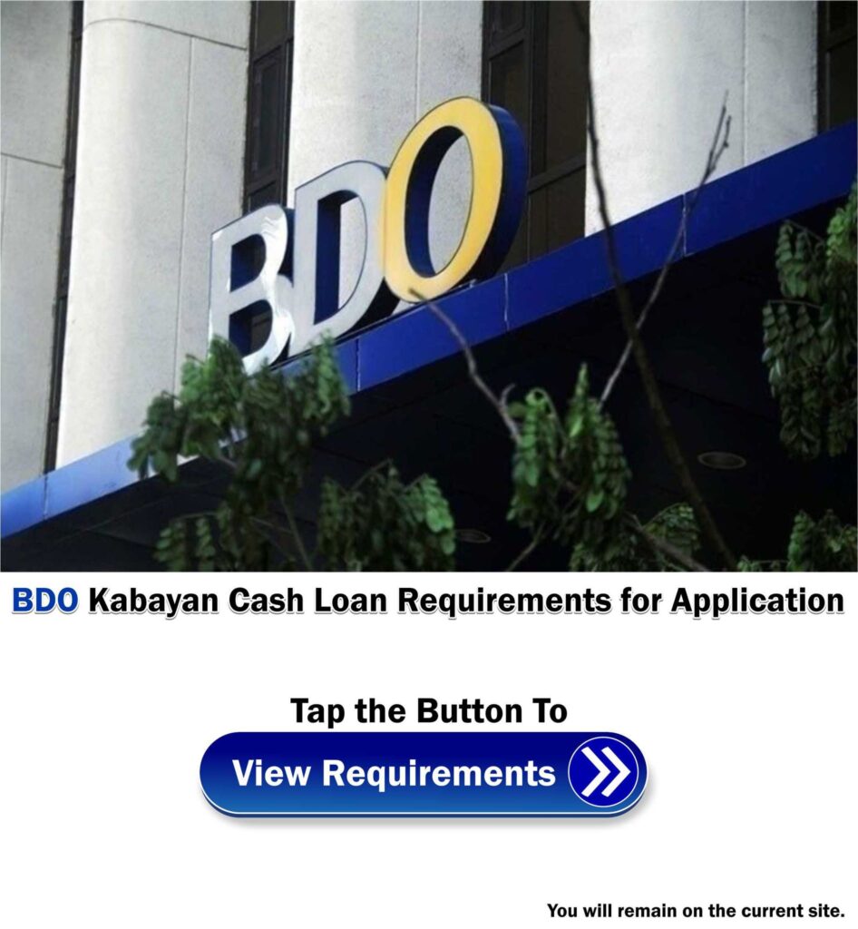 BDO Kabayan Personal Loan Up for OFWs Who Are In Need of Cash | PhilNews
