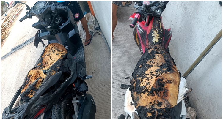 2 Motorcycles Nearly Catch Fire After Being Exposed to Intense Heat ...