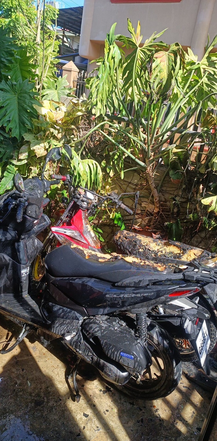 2 Motorcycles Nearly Catch Fire After Being Exposed to Intense Heat ...