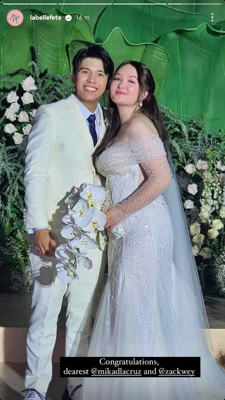 Nash Aguas and Mika Dela Cruz Are Married, Here Are Some Photos | PhilNews
