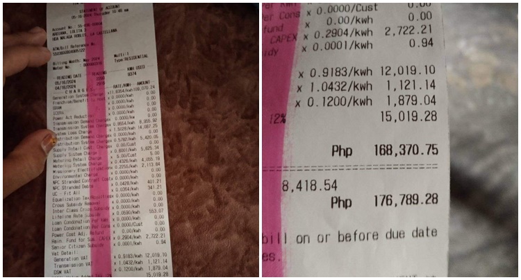 NOCECO Consumer Complains About Electricity Bill Amounting to P168K ...