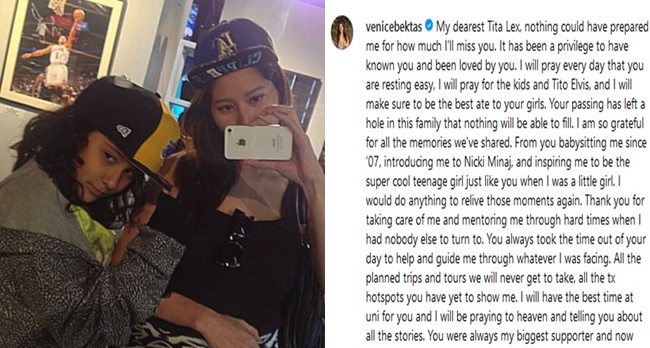 Venice Bektas Deeply Grieves Death of Aunt Alexa Gutierrez: "You were ...