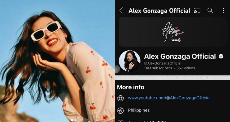 Alex Gonzaga On Reaching 14M YT Subscribers: 'Mahal ko kayo, netizens ...