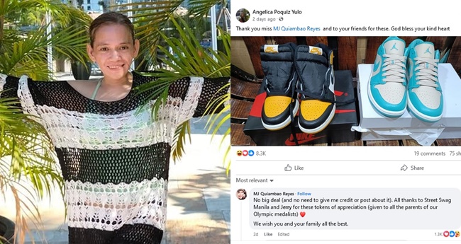 Angelica Yulo Thankful for Nike Shoes Given To Parents of Olympic ...