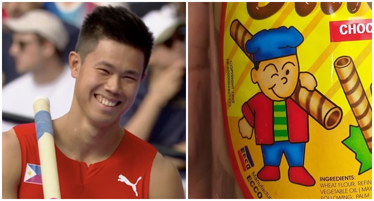 EJ Obiena's Resemblance to Wafer Stick Mascot Delights Netizens| PhilNews