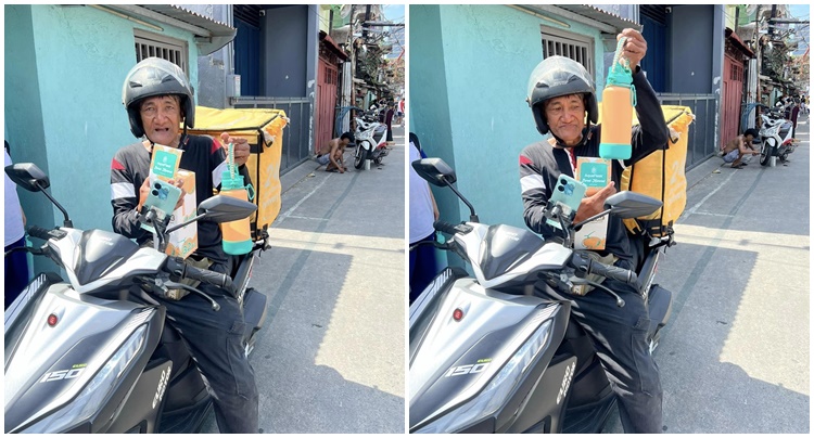 Kind Customer Gifts Tumbler to Hardworking Motorcycle Rider | PhilNews