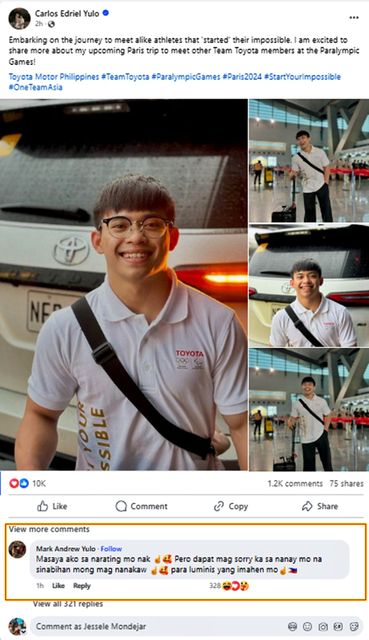 Carlos Yulo Girlfriend Responds To His Father's Comment | PhilNews