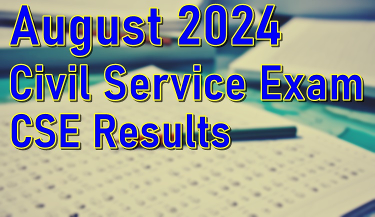 Civil Service Exam Result August 2024 – CSE Passers | PhilNews