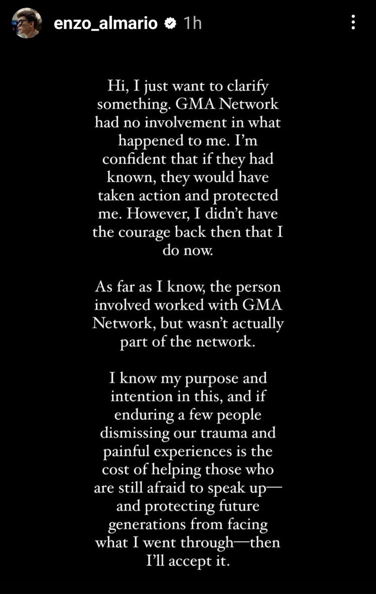 Enzo Almario Asserts GMA Had Nothing To Do w/ His Harassment Complaint ...