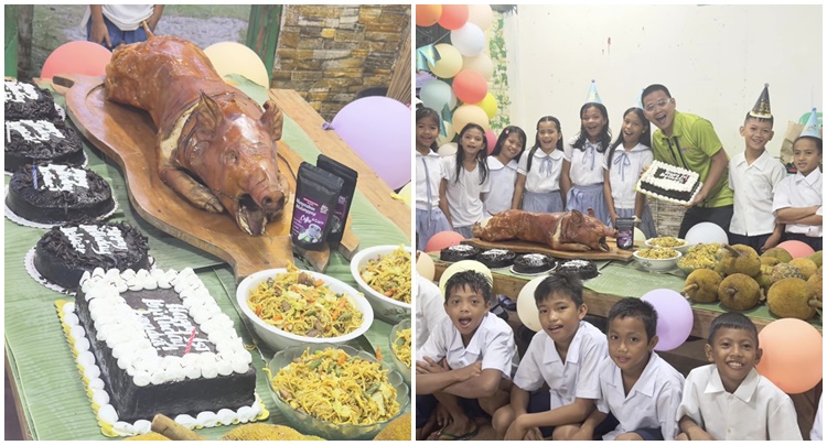 Generous Teacher Treats Students to Lechon & Cake Breakfast| PhilNews