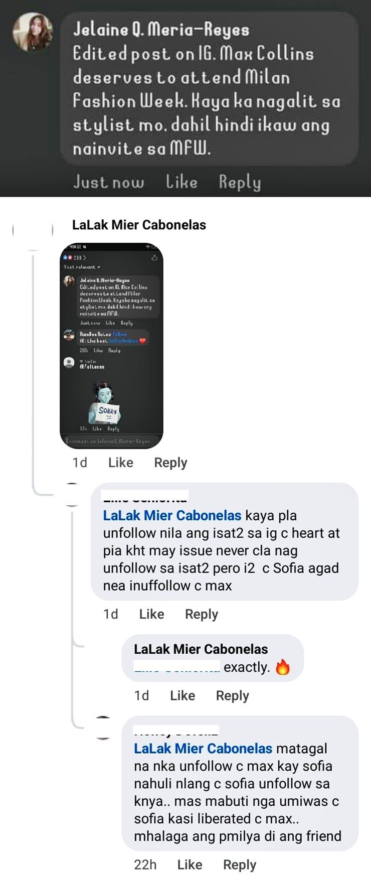 Sofia Andres Ex-Stylist's Relatives Accused Actress Of Being "Inggitera ...