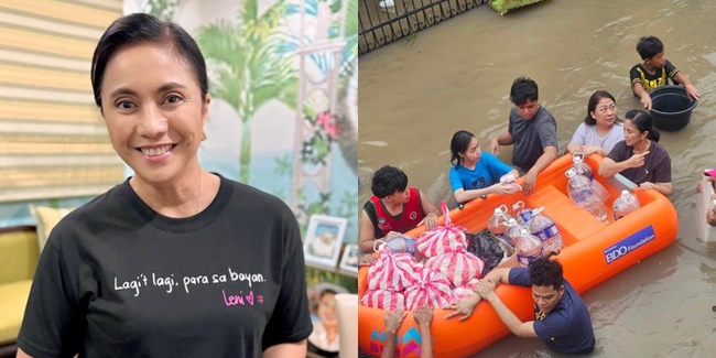 Leni Robredo Braves Floodwaters to Deliver Aid (Photos) | PhilNews