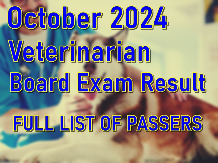 Veterinarian Board Exam Result October 2024| PhilNews