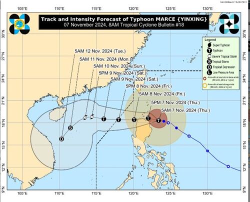PAGASA: Typhoon Marce Maintains Peak Intensity as It Approaches Cagayan ...