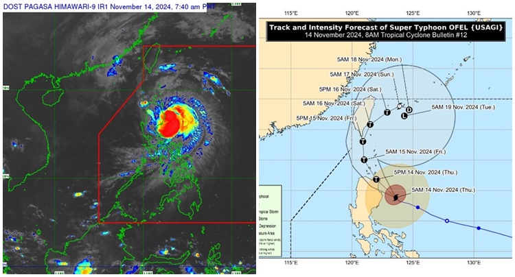 PAGASA: Ofel Intensifies Into Super Typhoon, Signal No. 5 Up in Cagayan ...