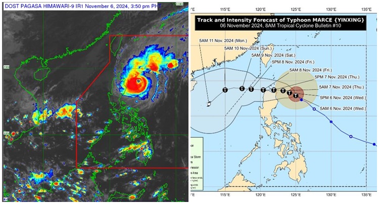 Typhoon Marce Intensifies, Signal No. 3 Raised in Sta. Ana, Cagayan | PhilNews