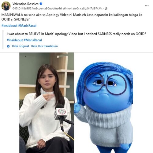 Maris Racal's Outfit during Viral Statement Noticed by Valentine ...