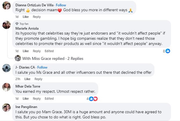 Miss Grace Mondina Declines P30-M Offer to Promote Gambling | PhilNews