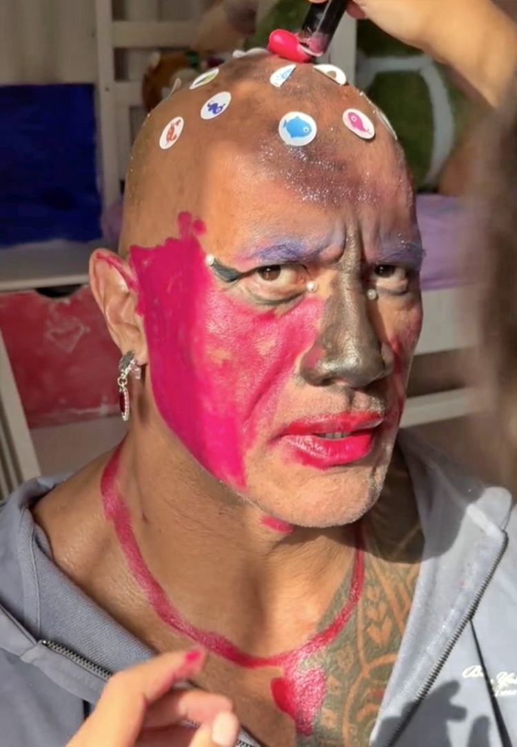 The Rock Dwayne Johnson's Makeover Video w/ Daughters Amused Netizens ...