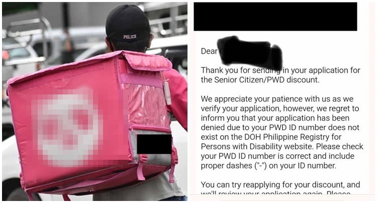 Delivery App Faces Legal Action Over Refusal to Grant PWD Discount ...