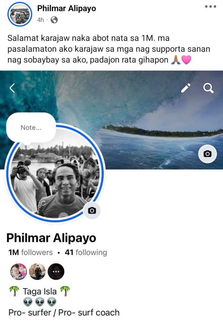 Philmar Alipayo Thankful For Reaching 1M FB Followers After Controversy ...