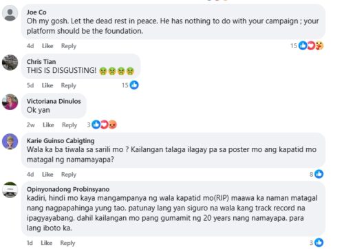 Bobby Yan Criticized For Using Rico Yan's Image In Campaign Materials ...